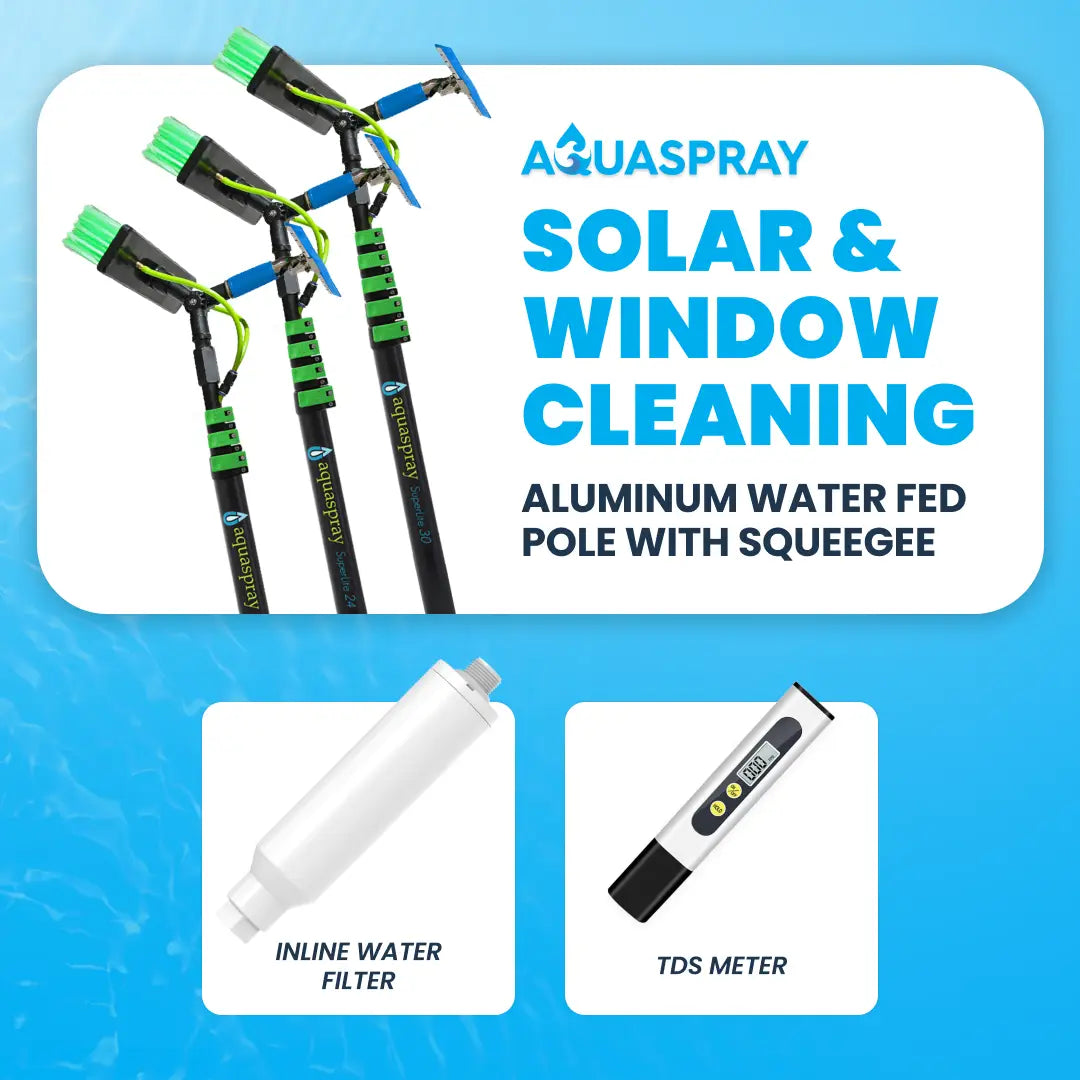 Aquaspray Telescopic Water Fed Pole Kit for Easy Window & Solar ...